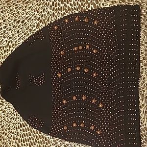 Accessories | Skull Cap Embellished With Beads Rhinestones | Poshmark